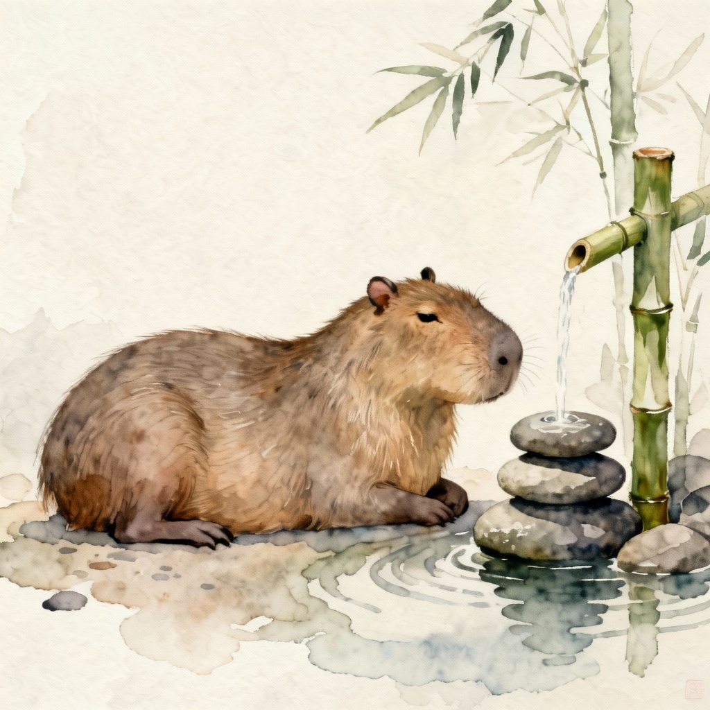 Free AI Capybara Spa Generator Online | Create Cozy Capybara Onsen Art