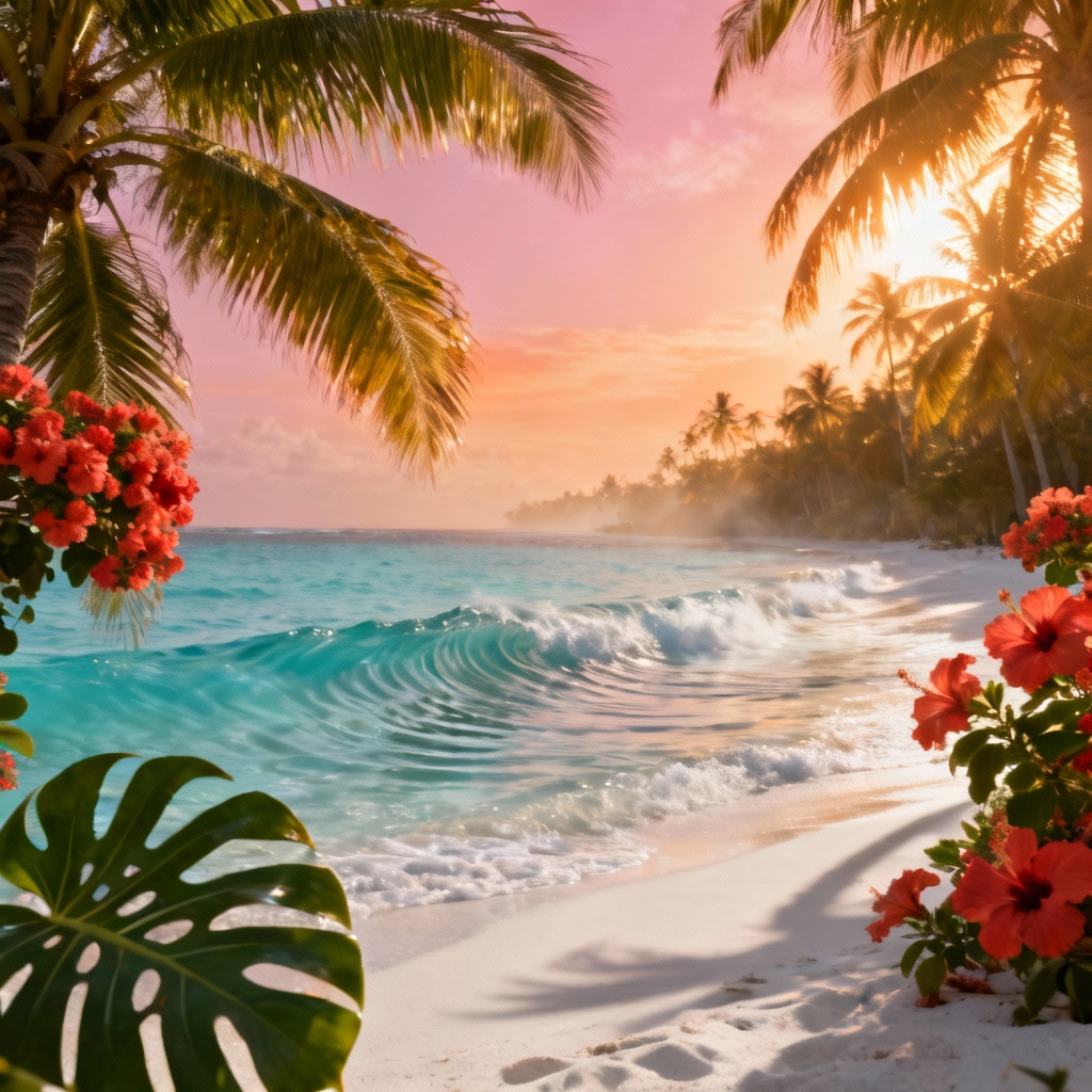 Free AI Tropical Background Generator Online | Create Beach, Jungle ...